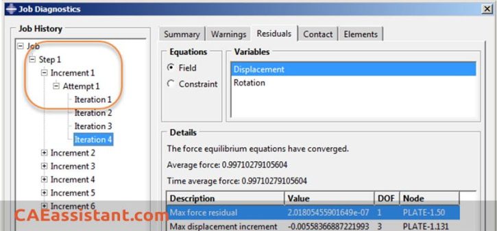 Guide To Abaqus Step, Increment, Iteration, Attempt Concepts