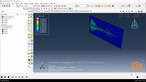 Simulation Abaqus SPH (Smoothed particle hydrodynamics)