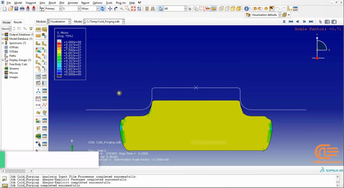 Forming In Abaqus Simulation | CAE Assistant