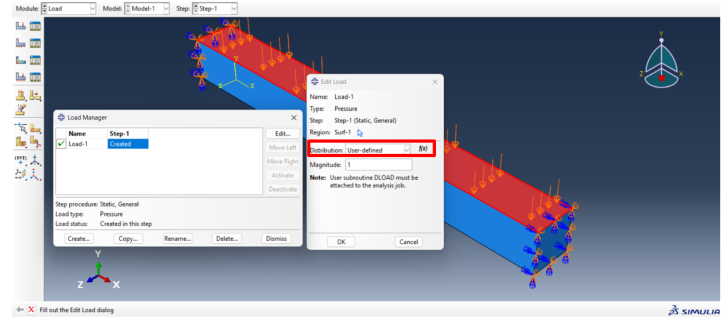 Abaqus DLOAD & VDLOAD Subroutines Step By Step Guide