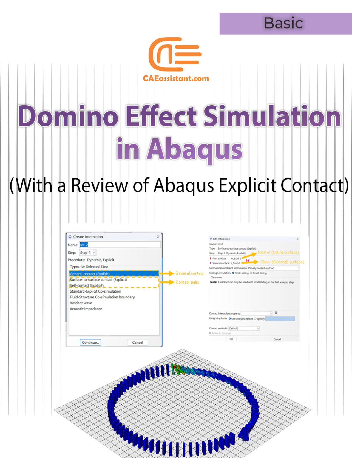 Domino Effect Simulation In Abaqus
