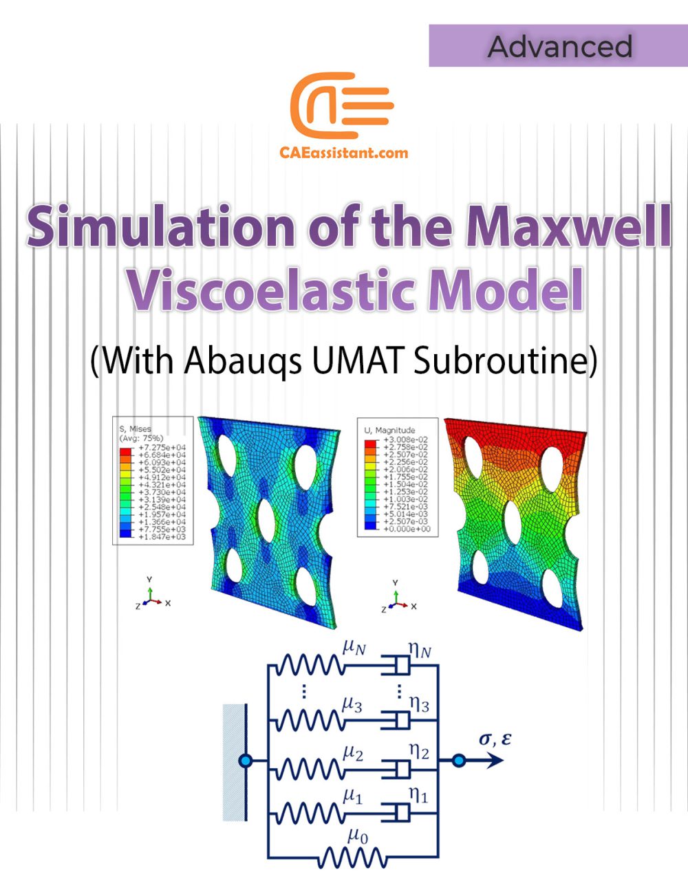 Abaqus Generalized Maxwell Viscoelastic Model With UMAT